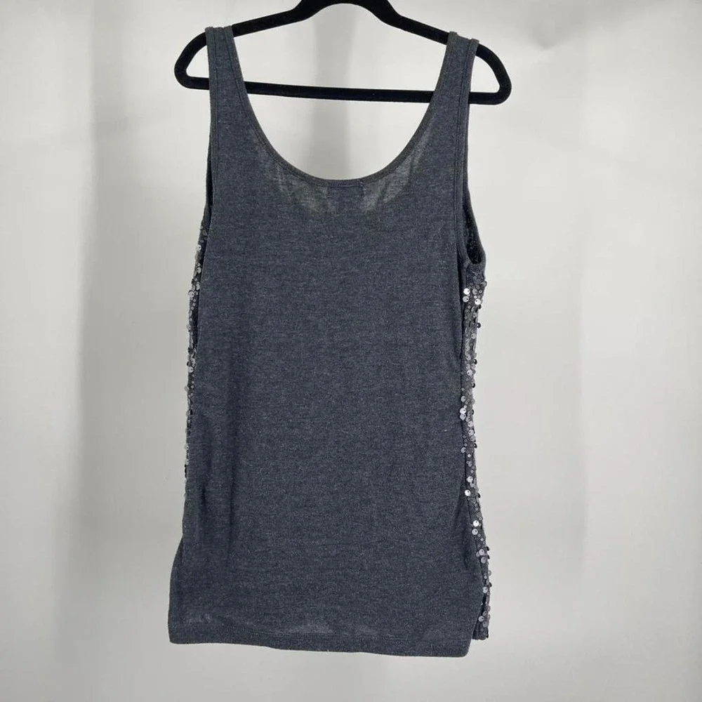 Old Navy | Tops | Y2k Sequin Bling Tank Top Grey Medium Grunge Club ...